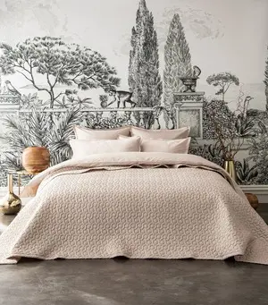 ALEXANDRE TURPAULT Poesie King Bedspread - Beige