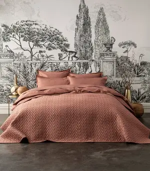 ALEXANDRE TURPAULT Poesie King Bedspread - Orange