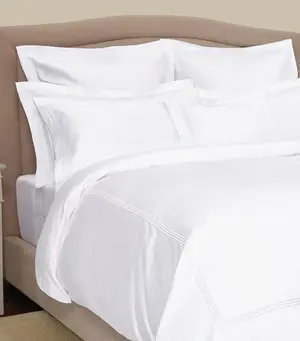 PETER REED Peter Reed Lancaster King Flat Sheet White