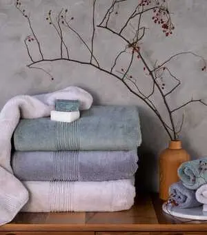 HAMAM Organic Cotton Galata Guest Towel - Green