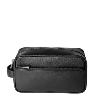 SERAPIAN Leather Evolution Travel Makeup Bag