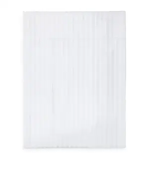 PRATESI Raso Rigato King Flat Sheet - White
