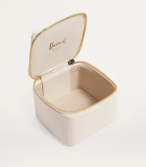 Harrods Smooth Leather Trinket Box