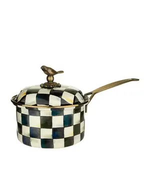 MACKENZIE-CHILDS Courtly Check Saucepan - Black