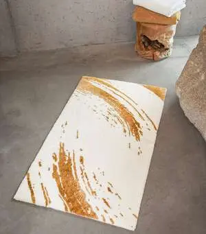 ABYSS & HABIDECOR Egyptian Cotton-blend Fortuny Bath Mat - Gold
