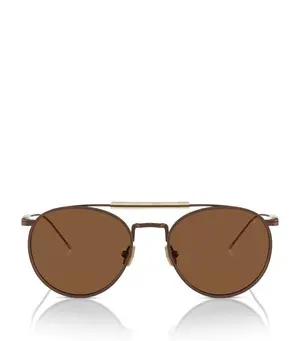 Brunello Cucinelli Bc2004st Injected Sunglasses - Brown
