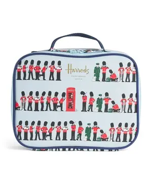 Harrods King's Guard Printed Lunch Bag - Navy
