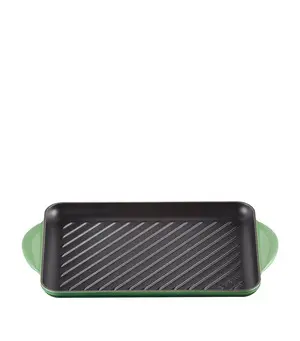 LE CREUSET Cast Iron Rectangular Grill - Green
