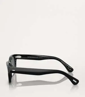 Oliver Spencer Full Rim Square Frame Sunglasses - Black