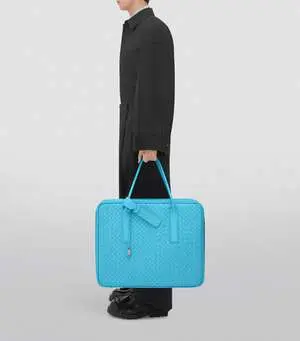 Bottega Veneta Leather Intrecciato Luggage Tag