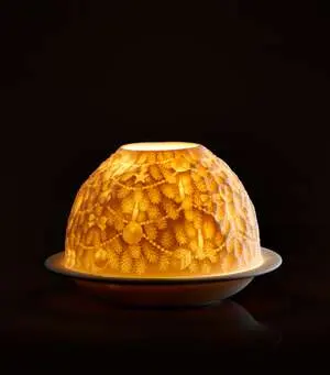 Bernardaud Christmas Tree Led Votivelight Lithophane