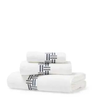 Frette Basket Weave Bath Towel - Blue