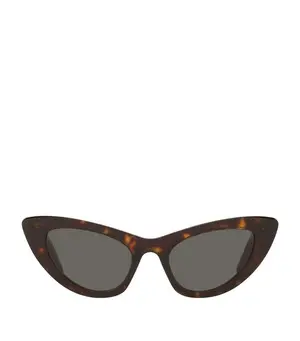 Saint Laurent Saint Laurent Lily Cat Eye Sunglasses Brown