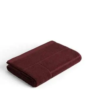 BAINA Organic Cotton Greenwich Bath Towel - Burgundy