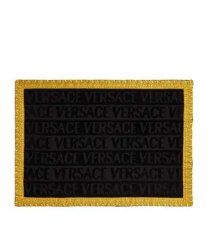 Versace Baroque Bath Mat - Black