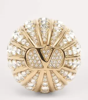 Valentino Garavani Crystal Clip-on Drop Earrings