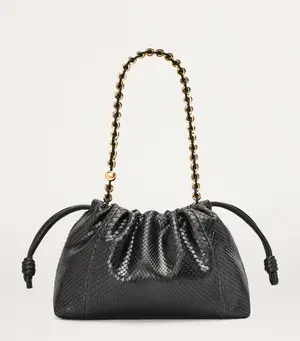 Loewe Medium Flamenco Snakeskin Shoulder Bag