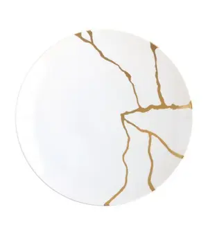 Bernardaud Set Of 12 Kintsugi Dinner Plates