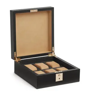 Smythson Leather Panama Watch Box
