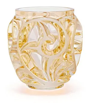 Lalique Tourbillons Vase Gold