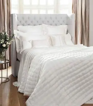 Gingerlily Silk Super King Windsor Bedspread - Ivory