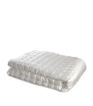 Gingerlily Silk Super King Windsor Bedspread - Ivory