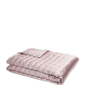 Gingerlily Silk Super King Windsor Bedspread - Pink