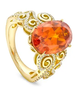 BOODLES Yellow Diamond, And Garnet Vienna Ring - Gold