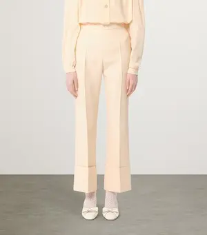 Valentino Garavani Virgin Wool-silk Trousers