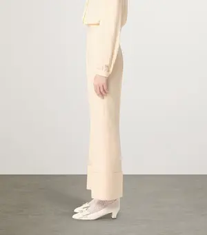 Valentino Garavani Virgin Wool-silk Trousers
