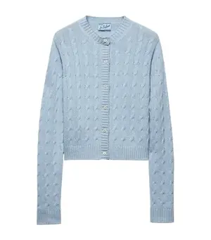 Prada Cashmere Cable-knit Cardigan
