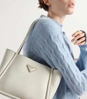 Prada Cashmere Cable-knit Cardigan