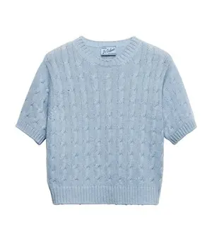 Prada Cashmere Cable-knit Sweater - Turquoise