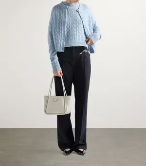 Prada Cashmere Cable-knit Sweater - Turquoise