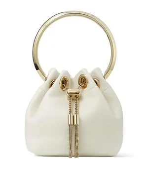 JIMMY CHOO Micro Bon Bon Top-handle Bag - White