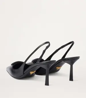 Prada Saffiano Leather Slingback Pumps