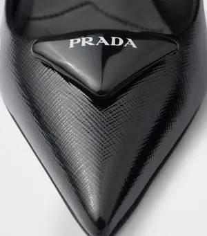 Prada Saffiano Leather Slingback Pumps