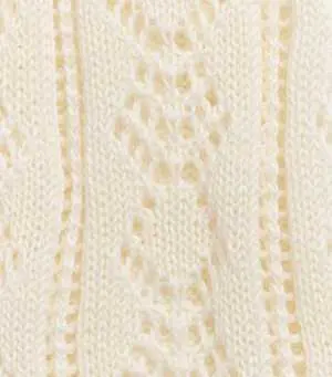 Valentino Garavani Pointelle-knit Knee High Socks - Nude