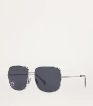 Celine Rhinestone Triomphe Sunglasses - Grey