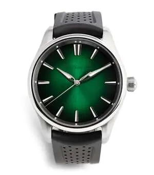 H. MOSER & CIE Stainless Steel Pioneer Centre Seconds Watch - Green