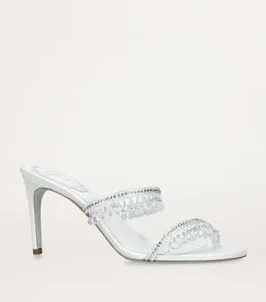 Rene Caovilla Embellished Chandelier Mules 80
