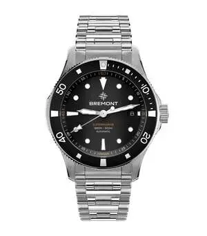 BREMONT 300m Supermarine Stainless Steel Watch - Black