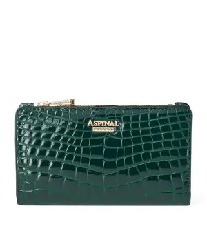 ASPINAL OF LONDON Small Mayfair Purse - Green