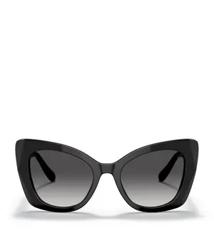 Dolce & Gabbana Acetate Cat-eye Sunglasses - Black