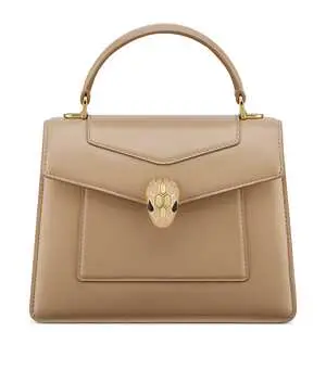 BVLGARI Leather Serpenti Forever Top-handle Bag
