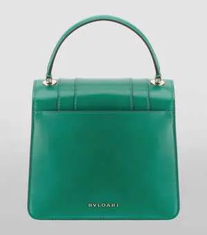 BVLGARI Leather Serpenti Forever Top-handle Bag - Green