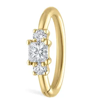 MARIA TASH Diamond Princess Single Hoop Earring