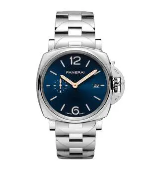 Panerai Panerai Stainless Steel Luminor Due Watch Blue