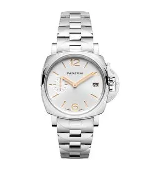 Panerai Luminor Due Bracelet Watch - Silver
