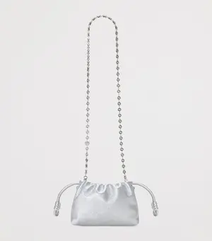 Loewe Mini Leather Flamenco Clutch - Silver